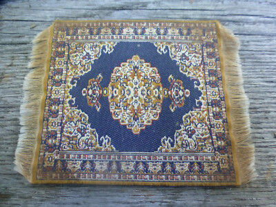 Vintage Artisan Hand-Stitched Petit Point Miniature Dollhouse Rug 4 ...