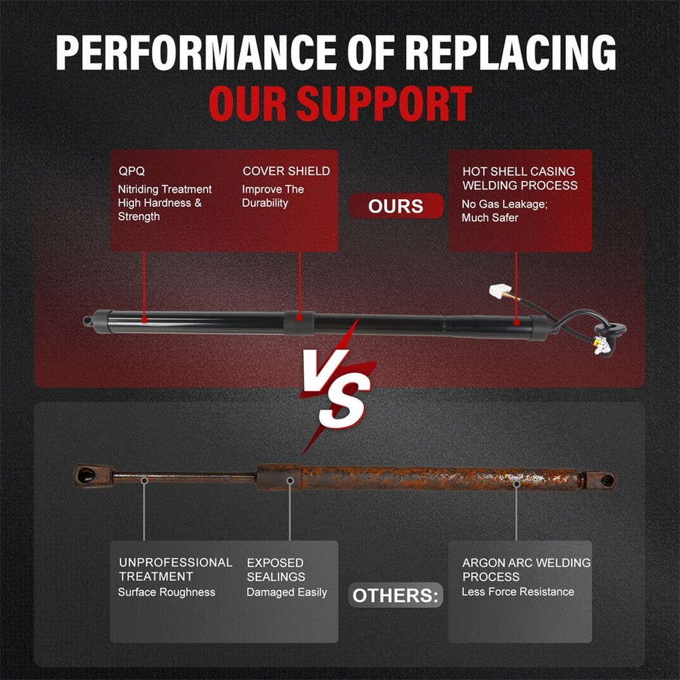 For 2014-2020 Nissan Rogue S SL SV 2X Rear Tailgate Power Lift Struts ...