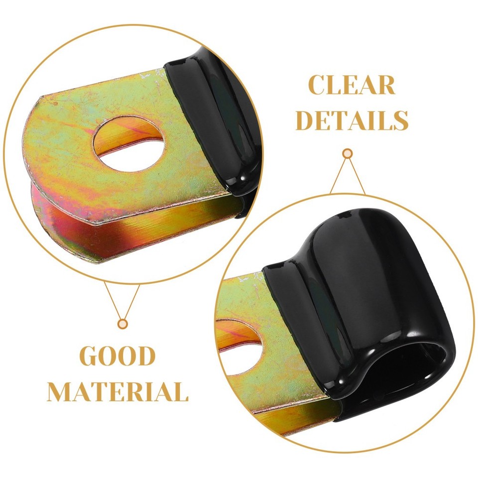 50pcs Cord Clips for Wall Metal Cable Clamp Wiring Clip Hose Cable Clip ...