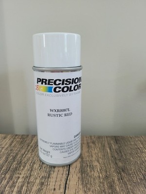 Precision Color Spray Paint By Raabe Rustic Red WXR0087L 4.5 oz 127g ...