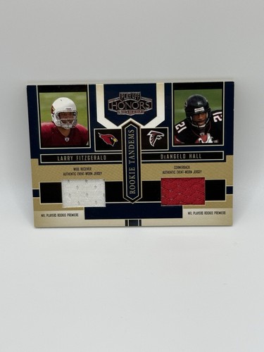 Larry Fitzgerald DeAngelo Hall 2004 Playoff Honors Rookie RC Tandems RT ...