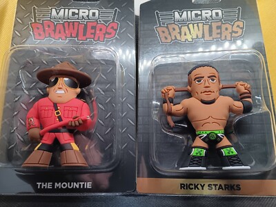 AEW Ricky Starks & The Mountie WWE Micro Brawlers New From Pro ...