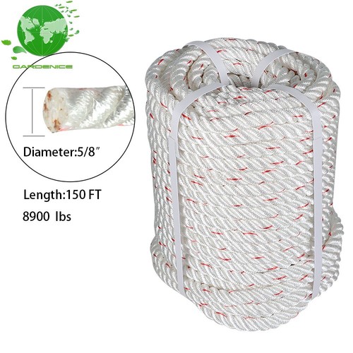 Utility 5/8" x 150' Arborist Bull Rope durable Tree Rigging Line Rope ...