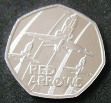View 2025 RED ARROWS 50p FIFTY PENCE COIN BRILLIANT UNCIRCULATED - IN ...