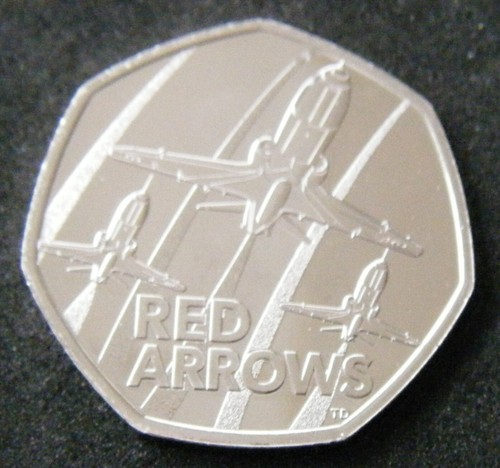 2025 RED ARROWS 50p FIFTY PENCE COIN BRILLIANT UNCIRCULATED - IN STOCK ...