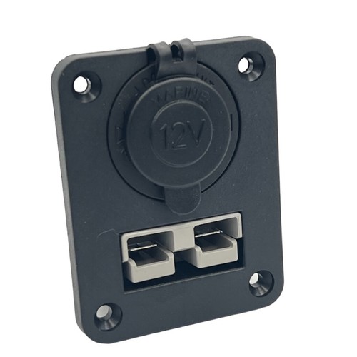 50 Amp Anderson Plug & CIG Accessory Cigarette Socket Flush Mount Face ...