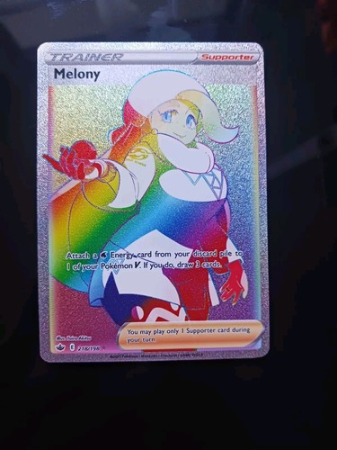 Pokemon Card Melony 218/198 Secret Rainbow Rare Chilling Reign Near ...
