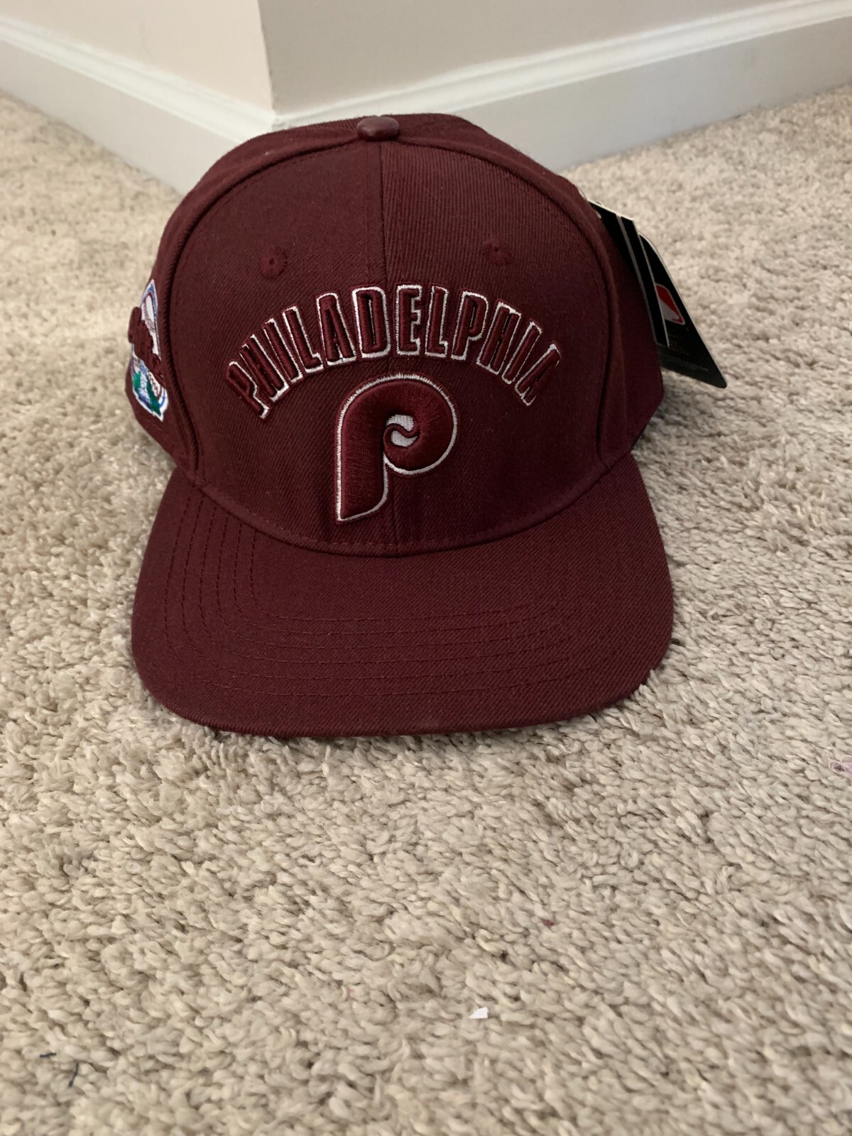Philadelphia Phillies Pro Standard Snapback Hat Wine Embroidered OS ...
