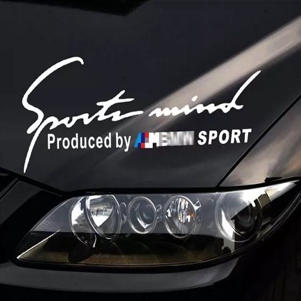 2PC Sports Mind Powered by M Sport sticker Decal for BMW E60 E70 E90 ...