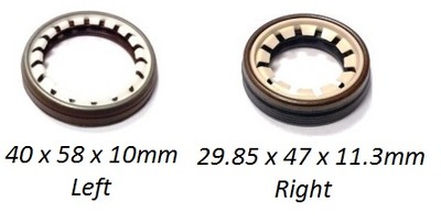 2X Gearbox Driveshaft Oil Seals Left & Right side For Citroen Peugeot ...
