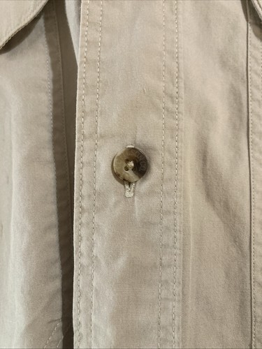 CC Filson Mens XL 652 Feather Cloth Guide Shirt Khaki Tan MADE IN USA ...