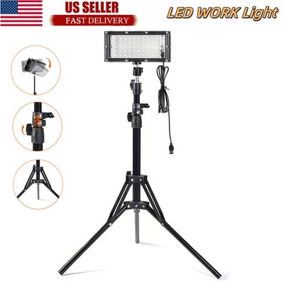 15000Lumen Portable LED Work Light Flood Light with Tripod Stand Heavy ...