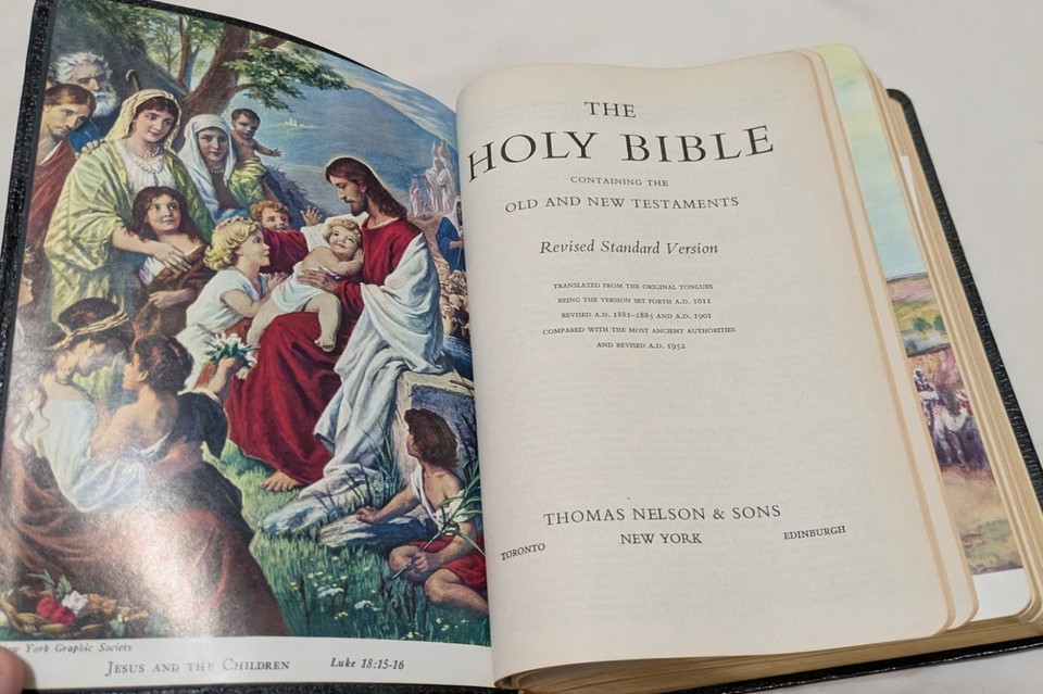 Nelson HOLY BIBLE RSV 1962 Faux Leather | eBay UK