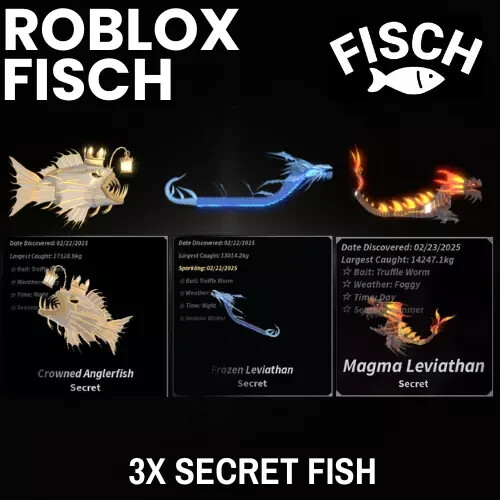🐟 FISCH | ULTRA RARE FISH | RODS | LEVEL 2500+ | FAST DELIVERY ⭐ ...
