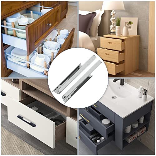 6 Pair 22 Inch Undermount Drawer Slides Soft Closing Full 22inch 6pair ...