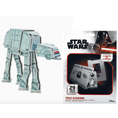 Star Wars AT-AT Model Kit and Activity Book with Gadget Tech Decal ...