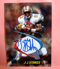 J.J. Stokes 1998 Collector's Edge Hard Autograph!49ers WR Superstar ...