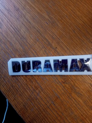 DURAMAX Emblem Logo Decal Chrome | eBay