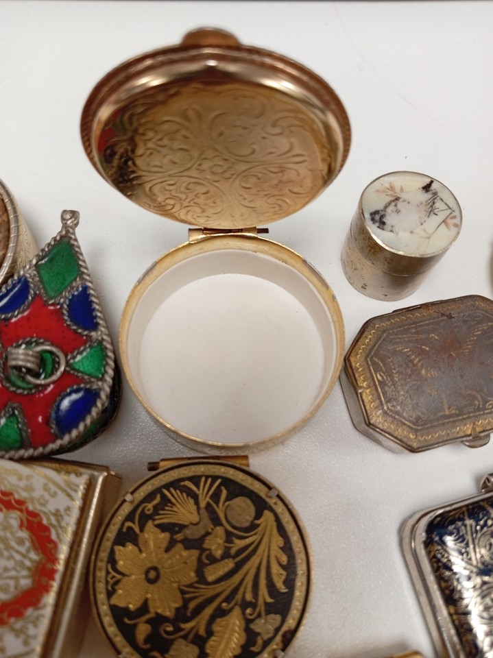 Vintage Collectible Pill Box Bundle Mixed Designs | eBay UK