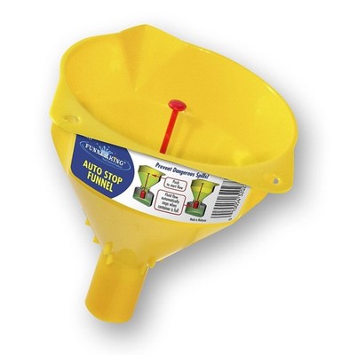 Wirthco 32027 Funnel King Auto Stop Polypropylene Funnel, 16 Oz, Yellow ...