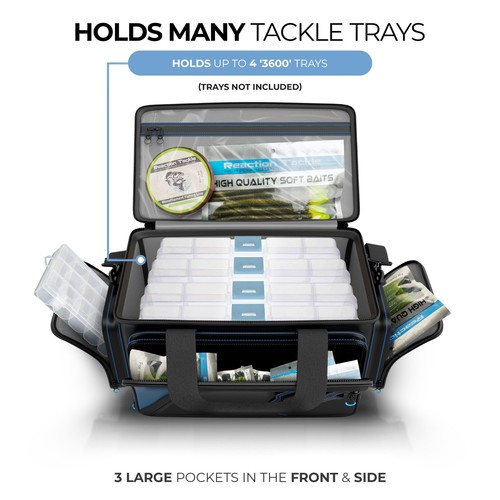 Fishing Tackle Bag – Salt Water Resistant Tackle Box Bag, 1000D PVC ...