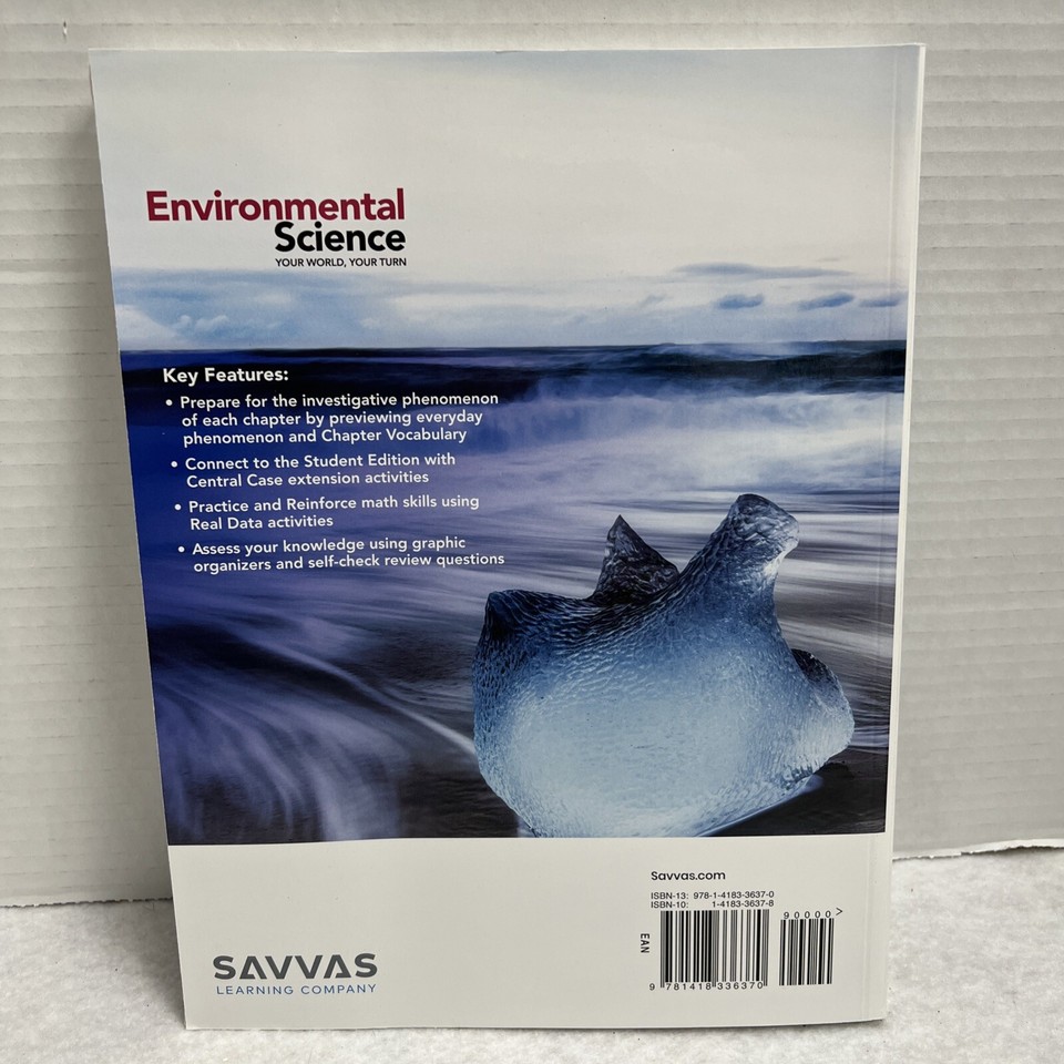 Savvas Florida ENVIRONMENTAL SCIENCE 2021 STUDENT EDITION STUDY ...