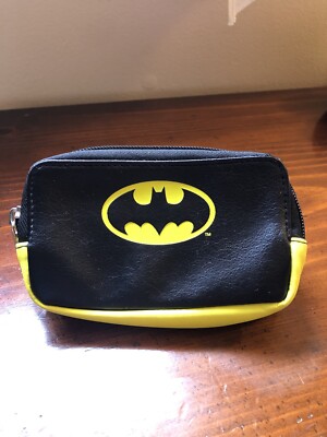 DC Comics Batman Wristlet Purse Double Zip Wallet Logo | eBay