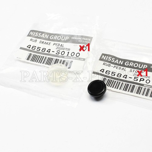 GENUINE OEM NISSAN INFINITI RUBBER BRAKE PEDAL STOPPER SET 46584S0100 ...