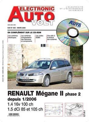 MEGANE II PH2 06- Revue Technique Electronic Auto Volt RENAULT Etat - Bon Etat | eBay