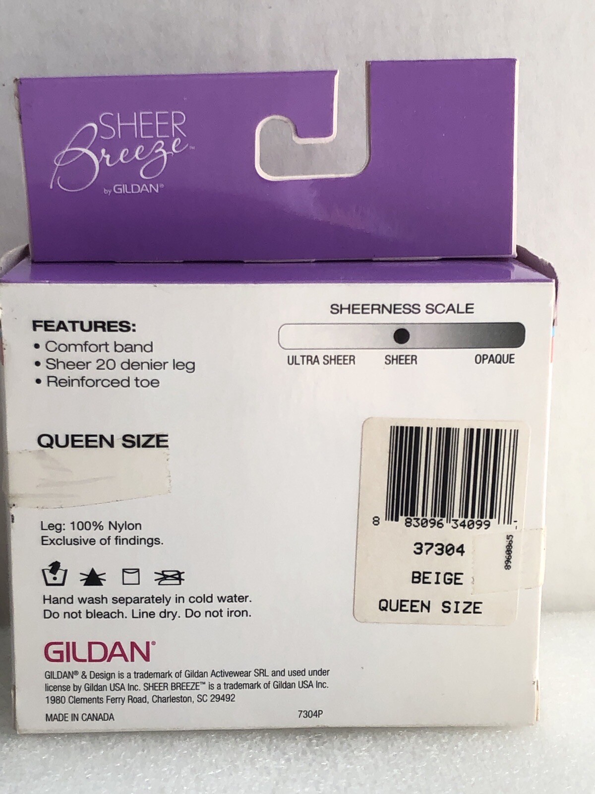 Gildan Sheer Breeze Knee Highs 4 Pairs Queen Size Sheer Nylon Beige Vtg ...