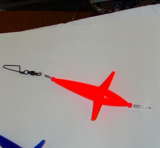 5" Rigged Teaser Trolling Bird Fishing Lure Rig Daisy Chain Spreader ...