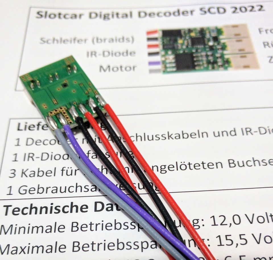 Carrera Digital Slot Car decoding chip FT-Slottechnik!! Micro 2022 FREE ...