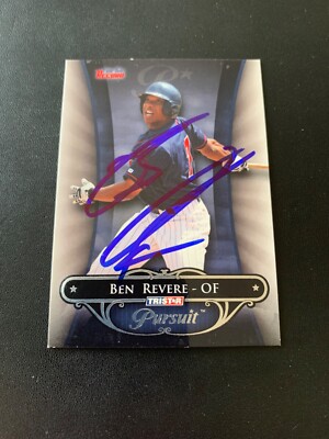 Ben Revere Signed 2010 TRISTAR Pursuit Card Minnesota Twins Autograph ...