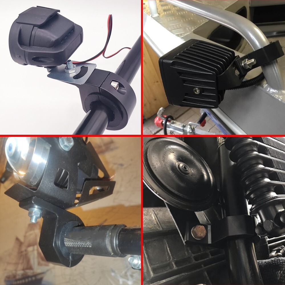 Lightweight Aluminum Alloy Clamp for Motorcycle Fog Lights Protects ...