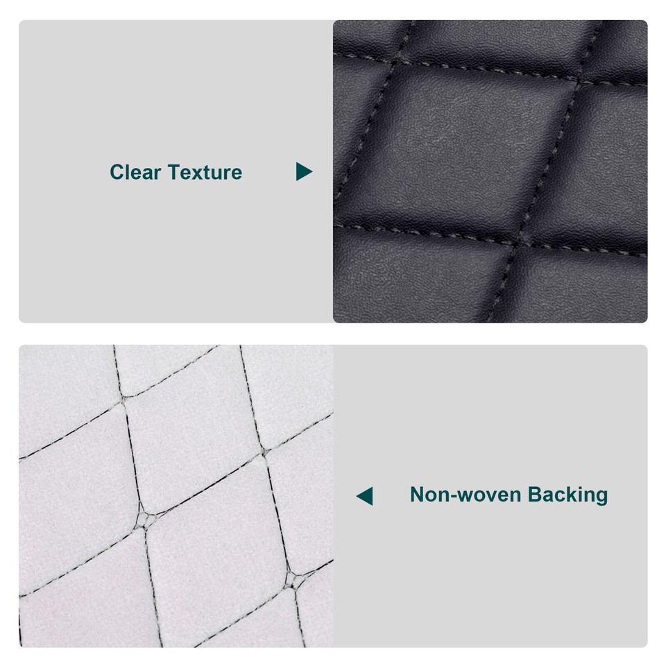 63" Quilted Vinyl Fabric Leatherette Car Headliner Upholstery 6mm Foam ...