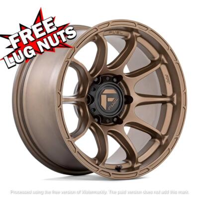 17 inch 17x9 Fuel D792 VARIANT MATTE BRONZE wheel rim 6x5.5 6x139.7 -12 ...