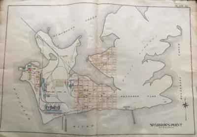 1898 BALTIMORE CO MARYLAND SPARROWS POINT PENNWOOD PARK MARYLAND STEEL ...