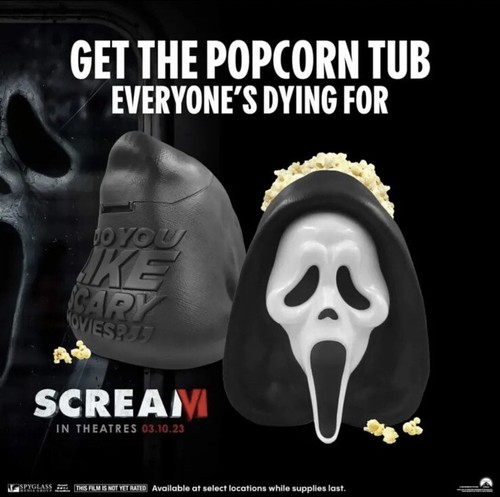 Scream VI (2023)Ghostface Cinemark Popcorn Bucket Official Merchandise ...