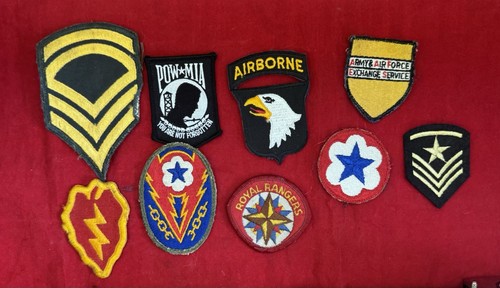 Vintage 9 Ct. Lot Of Military Patches Vintage army Air Force | eBay