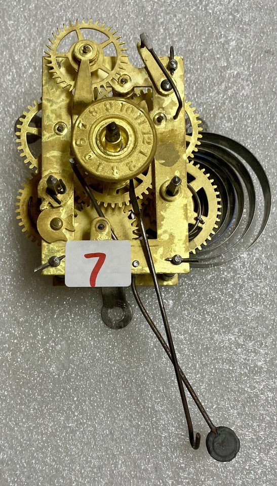 Mini Steeple Time Only Clock Movement Made By Chauncey Jerome 1840’s | eBay