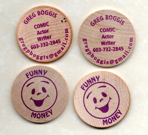 (4) NH Comic Greg Boggis Souvenir Wooden Coins - Limited Edition | eBay