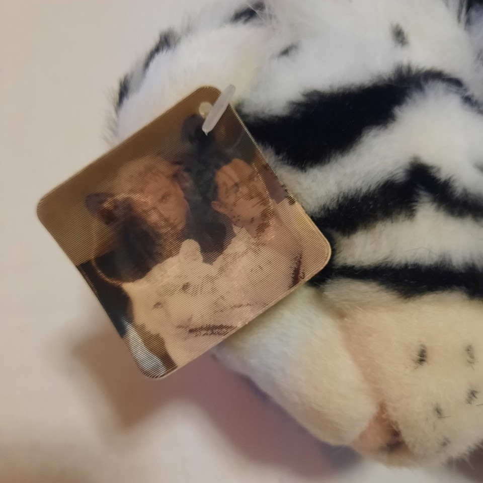 Vtg Siegfried and Roy Mirage Las Vegas Titan White Tiger Plush Toy with ...