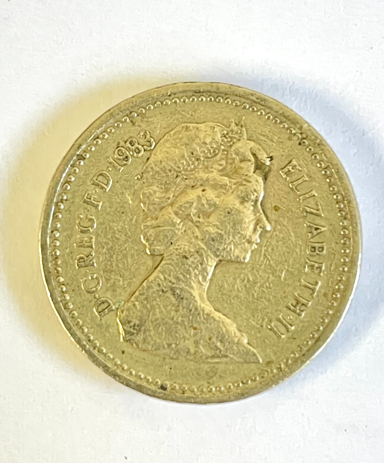 RARE Royal Arms One Pound 1983 coin- Elizabeth II D G REG FD | eBay