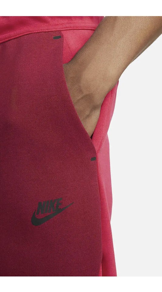 Nike Tech Fleece Joggers Size M Berry Red Sweatpants Men Sports CU4495 ...