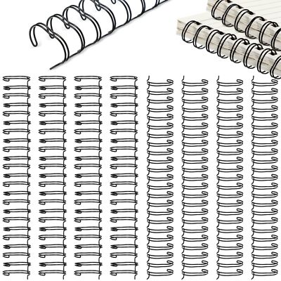 20 Pcs Cinch Wire Binding Wire Twin Loop Wire Binding Spines Spiral ...