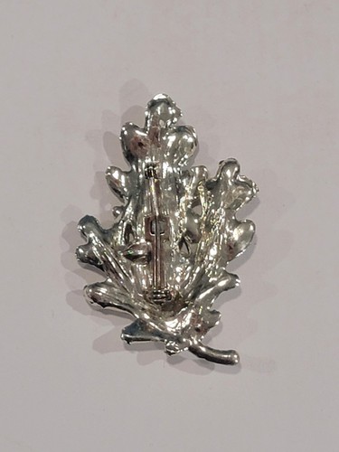 Vintage Three Silver Oak Leaves Pin Brooch 2.25” Long | eBay