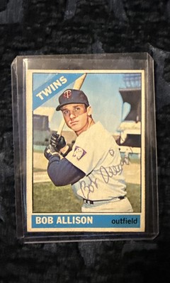 Bob Allison Card 1966 Topps #345 On Card Auto | eBay