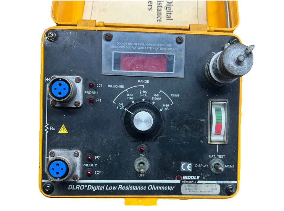 Biddle 247000-8 DLRO Digital Low Resistance Ohmmeter Megger | eBay