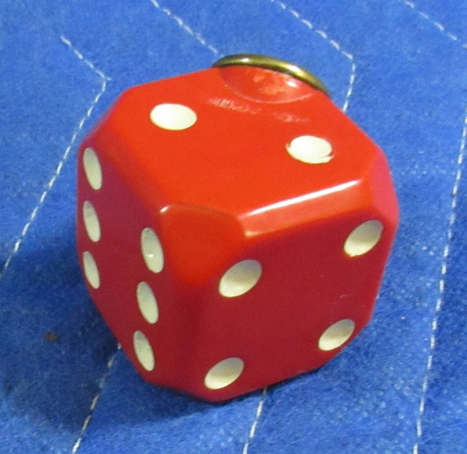 ORIG NOS HARLEY RED DICE SHIFTER SHIFT KNOB KNUCKLEHEAD PANHEAD ...