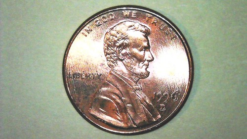 1996 D lincon one cent with DDO in date, mint mark, in god we trust ...